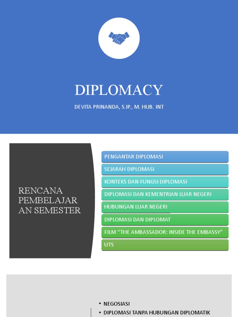 An Introduction to the Study of Diplomacy: Exploring Key Concepts ...