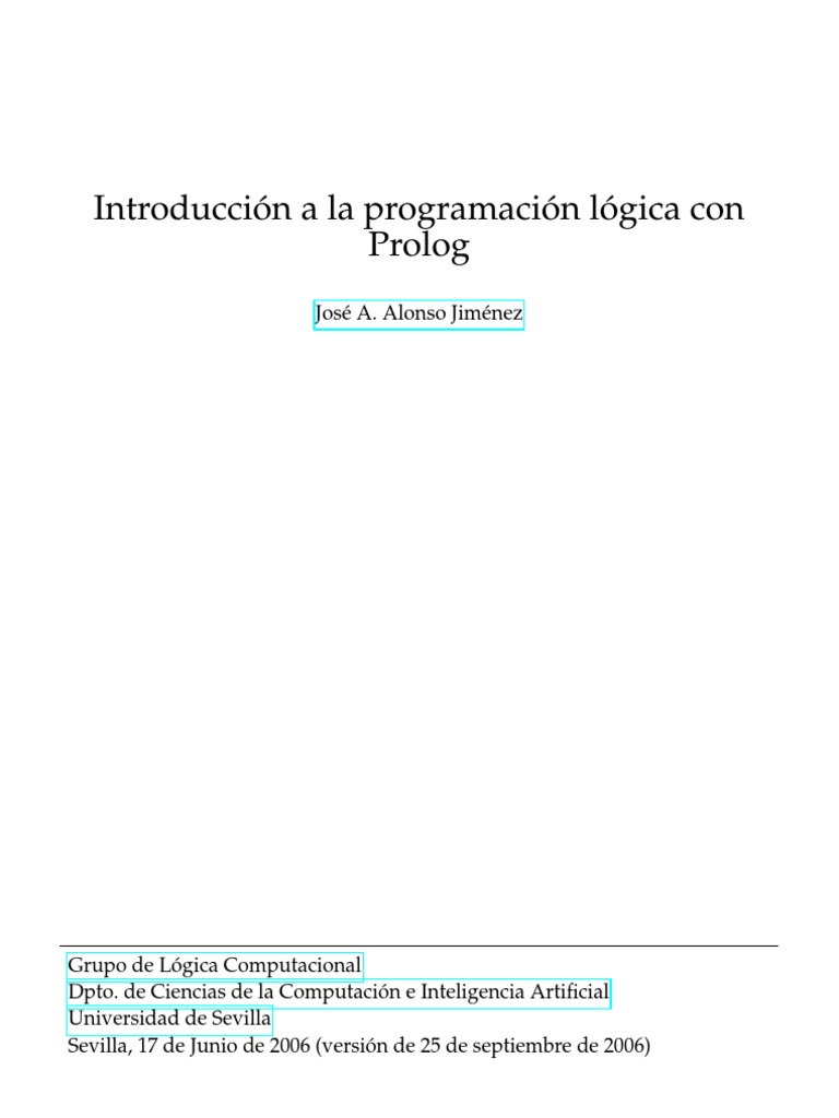 Introduccion A La Programacion Logica Con Prolog | PDF | Formalismo ...