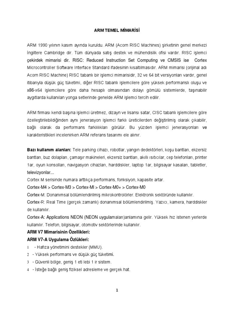 Arm Stm32f10x Ders Notu | PDF