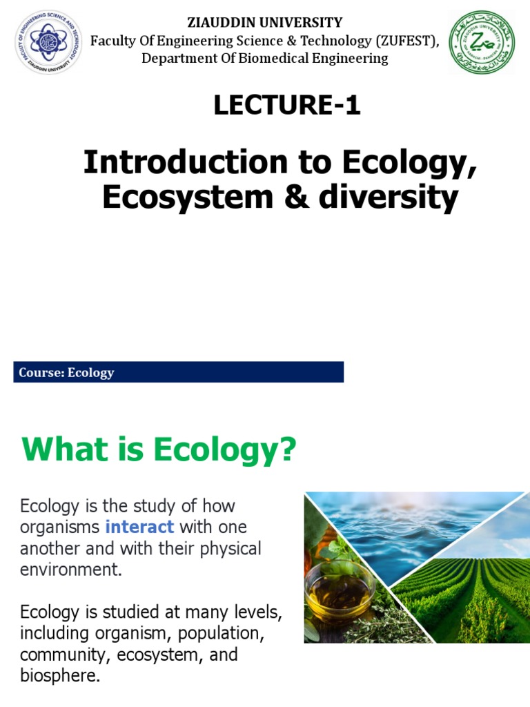 Ecology | PDF | Ecology | Ecosystem