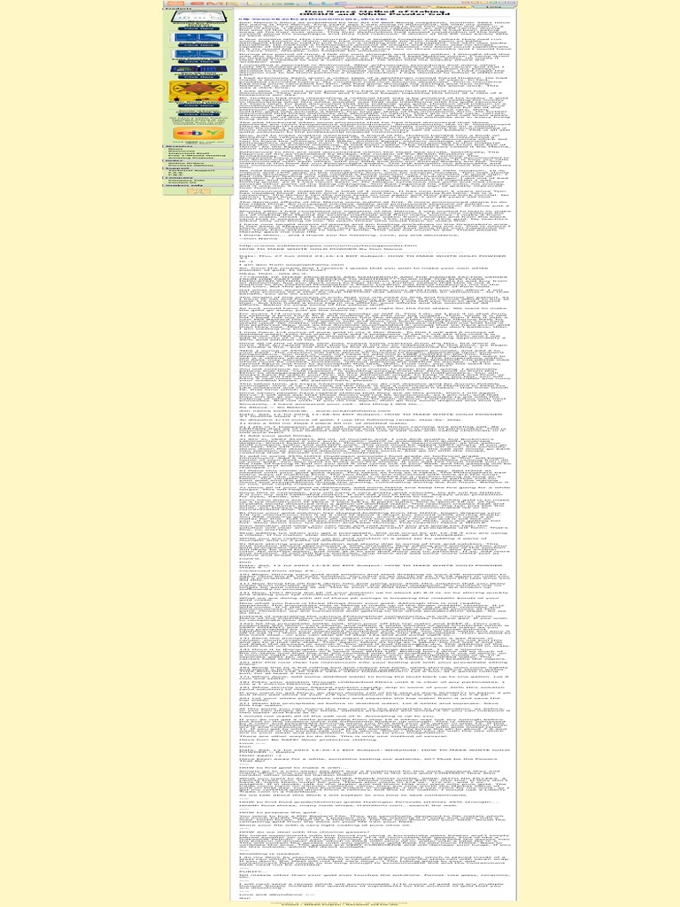 Don Nance Method of Making ORMUS and White Powder Gold | PDF | Hydrogen ...