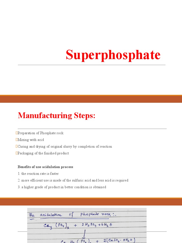 Superphosphate | PDF | Phosphate | Acid