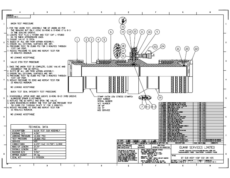 14.DD972222 - Quick Test Sub QTS | PDF