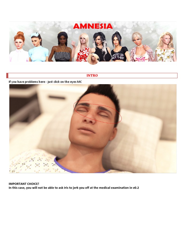 Amnesia Super Alex Walkthrough v0.2 | PDF