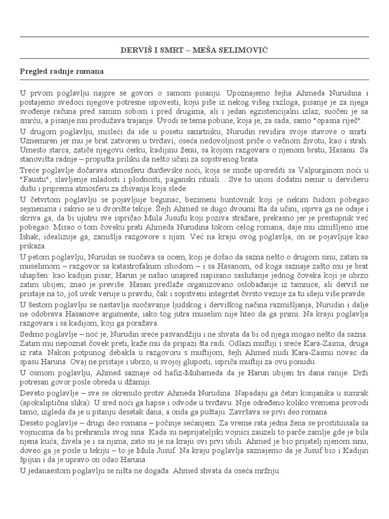 Derviš I SMRT | PDF