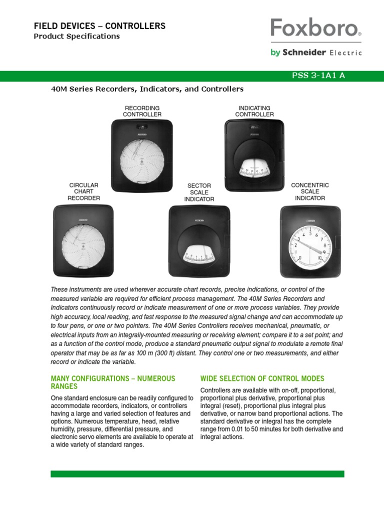 Field Devices - Controllers: Product Specifications | PDF ...