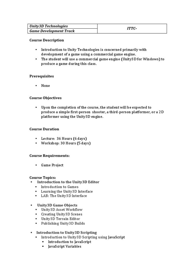 GP1 Unity3D | PDF | Unity (Game Engine) | C Sharp (Programming Language)