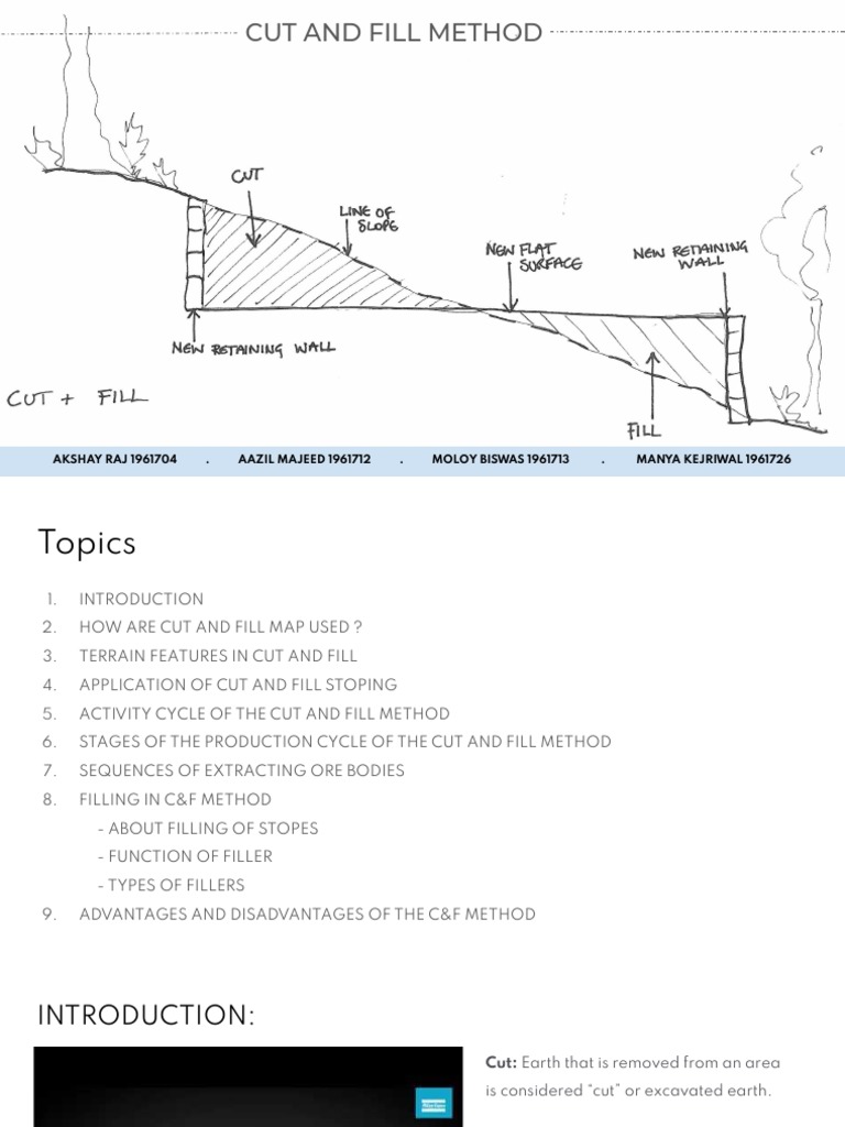 Landscape - Cut & Fill Stoping | PDF | Mining | Civil Engineering