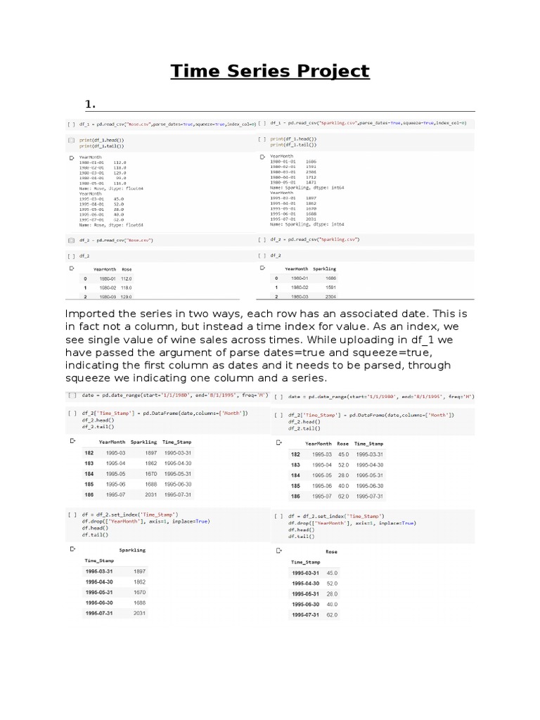 Time Series Project | PDF | Autoregressive Integrated Moving Average ...