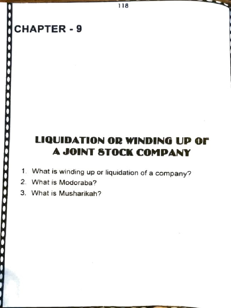 Chapter-9 & 10 | PDF | Liquidation | Cooperative