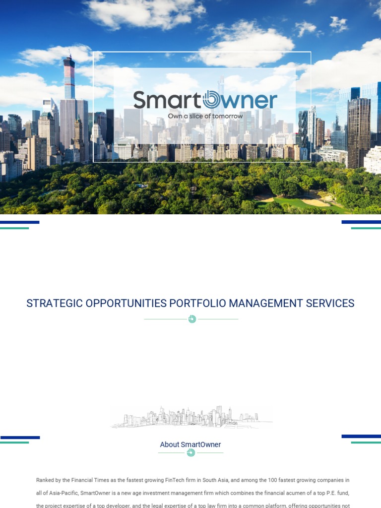 Presentation Strategic Opportunities Portfolio | PDF | Investing | Investor