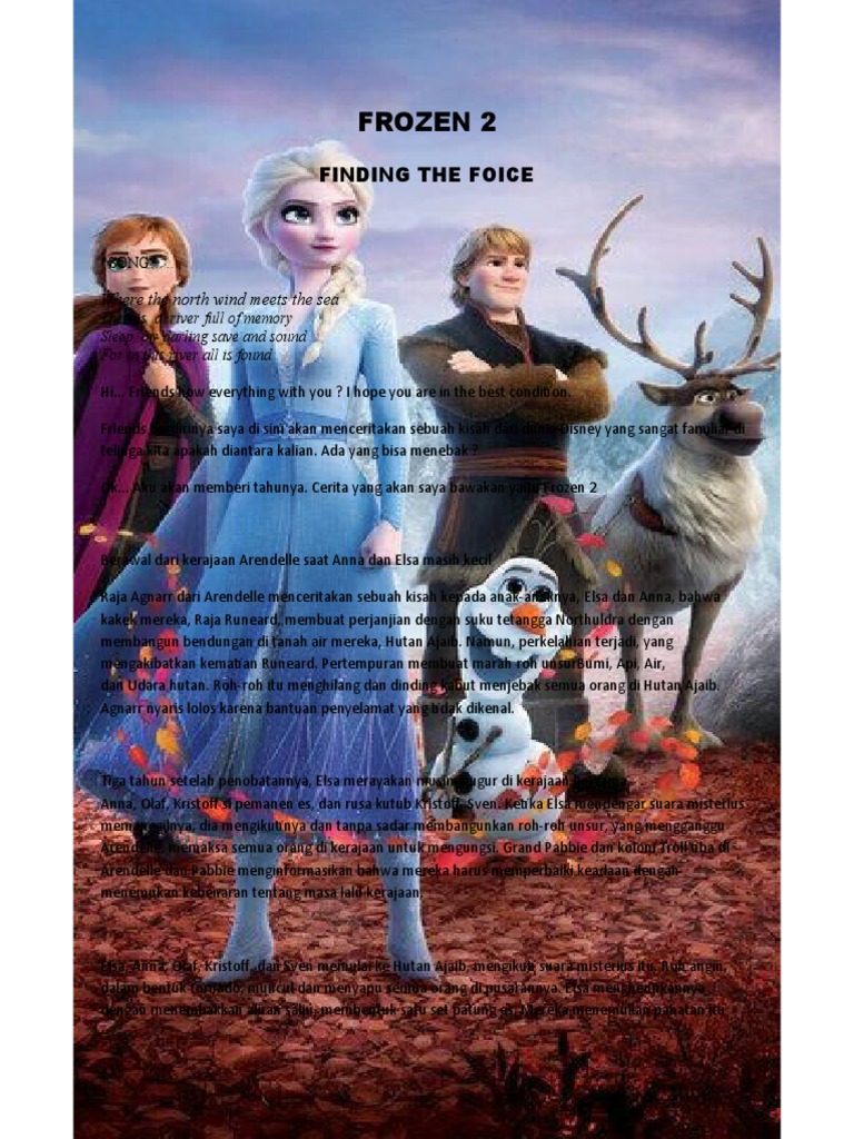 Sinopsis Cerita Frozen 2 | PDF
