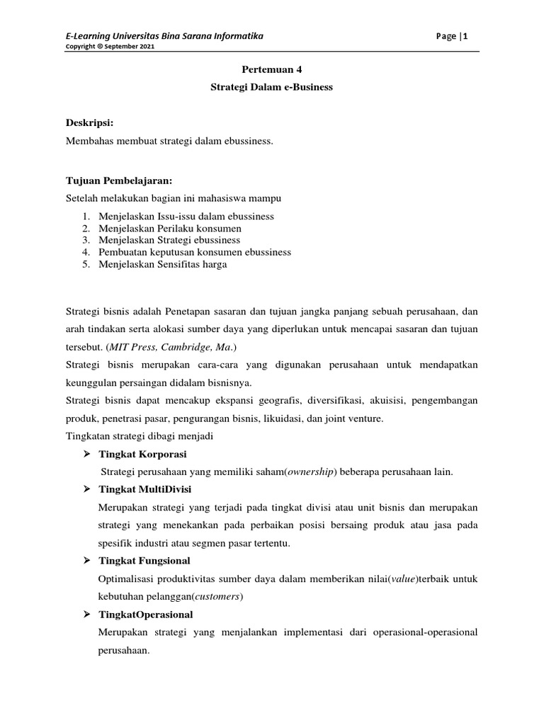 Pertemuan 4 E-Business | PDF