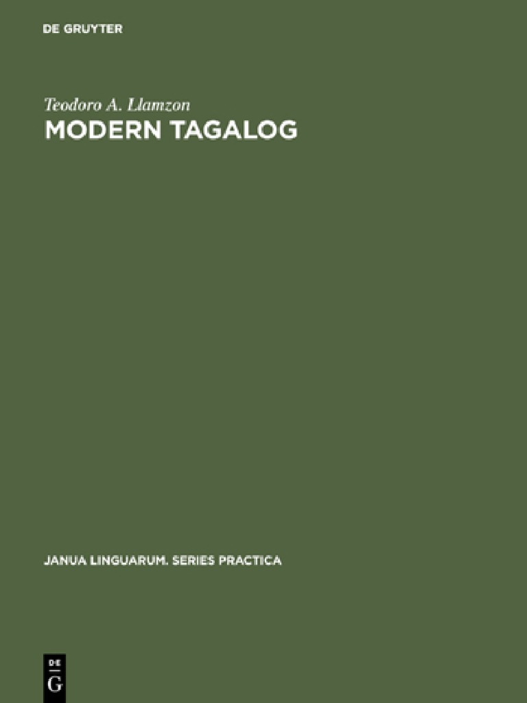 Llamzon Modern Tagalog A Functional-Structural Description | PDF ...