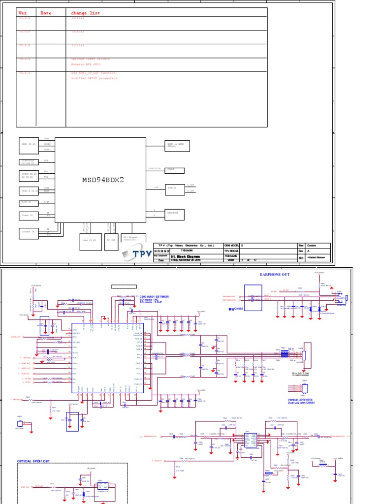 R842 Tuner and Audio Schematic Overview | PDF | Information And ...