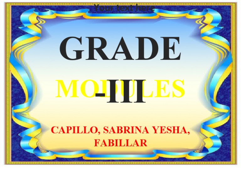 Module Cover Pages | PDF