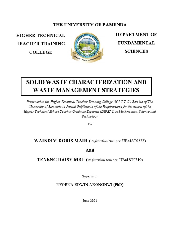 6 Final Project Doris Daisy | PDF | Waste Management | Waste