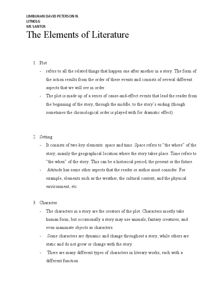 Elements of Literature | PDF