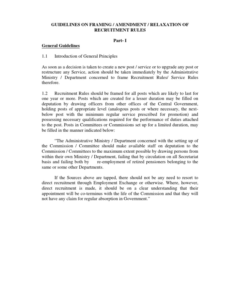 RR Guidelines | PDF | Academic Degree | Civil Service