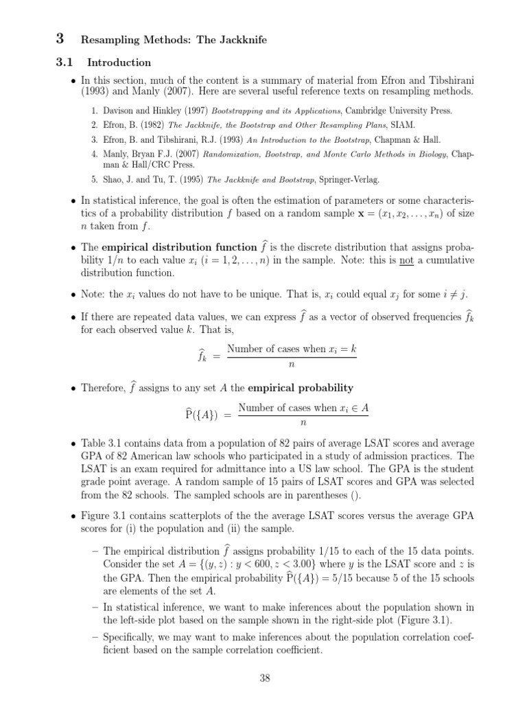 Jackknife Bias Estimator, Standard Error and Pseudo-Value | PDF | Bias ...