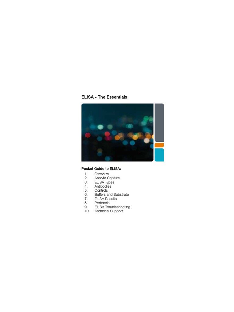 ELISA - The Essentials Pocket Guide - BioRad | PDF | Elisa | Chemistry