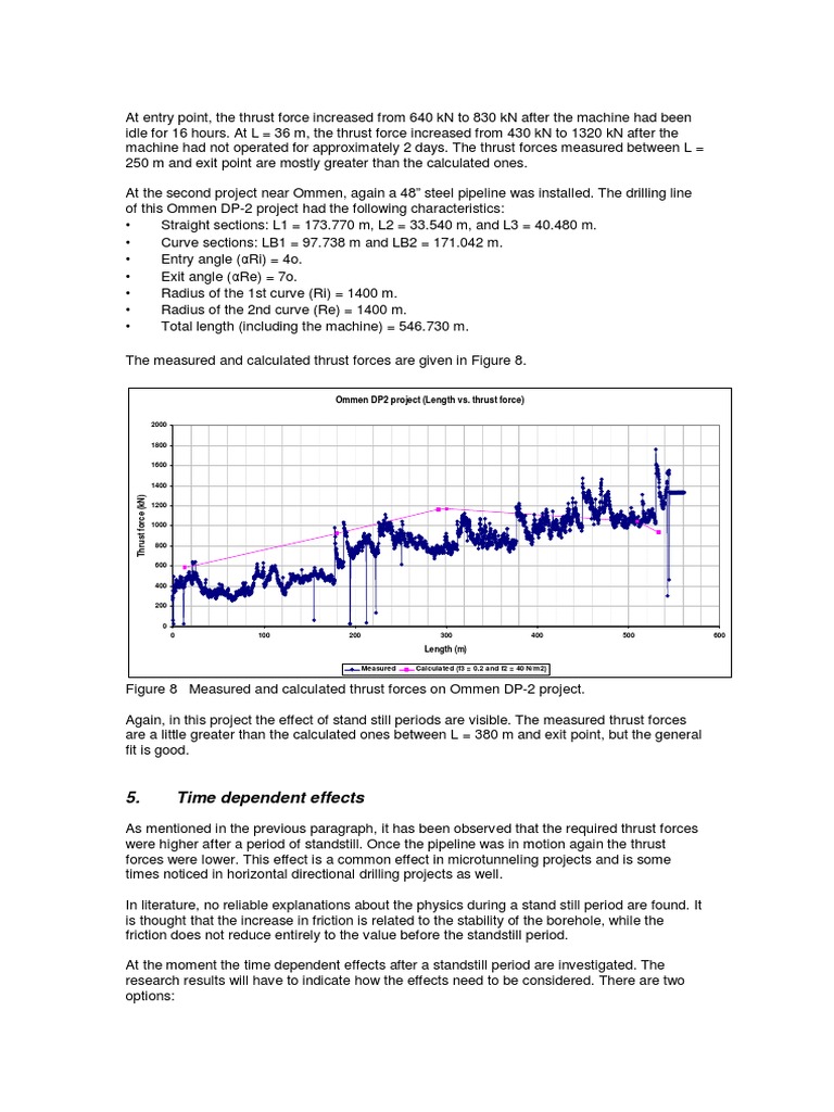 Thrust Force For Pipeline 3 | PDF | Force | Civil Engineering