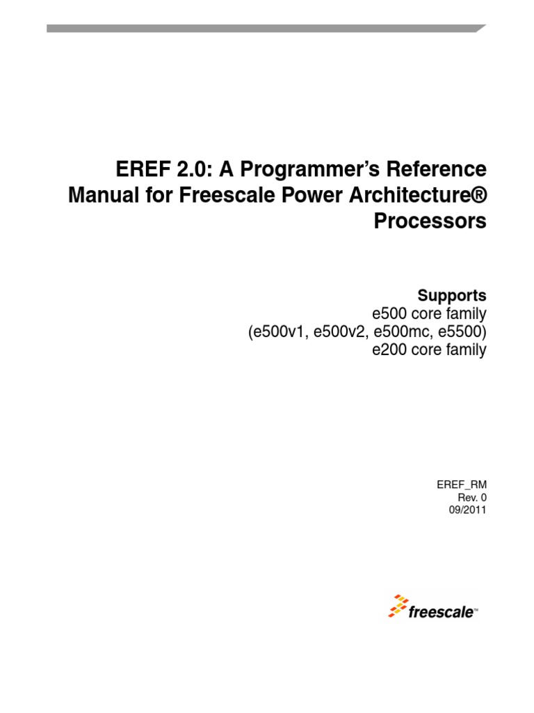 EREF 2.0. A Programmer's Reference - EREFRM - 2-0 (E200, E500) - 2011 ...
