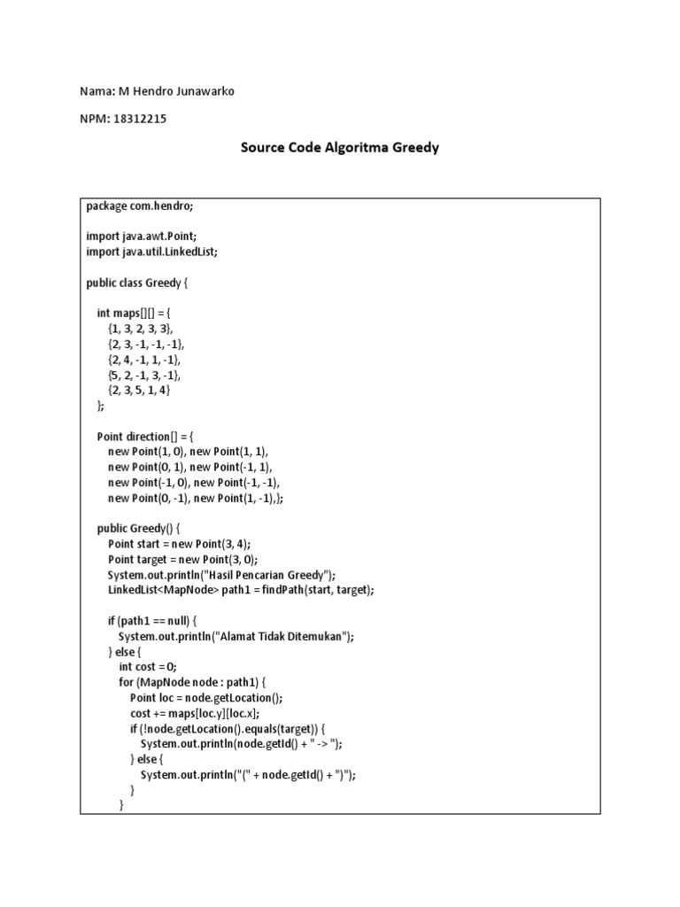 Algoritma Greedy | PDF | Computer Programming | Computer Engineering