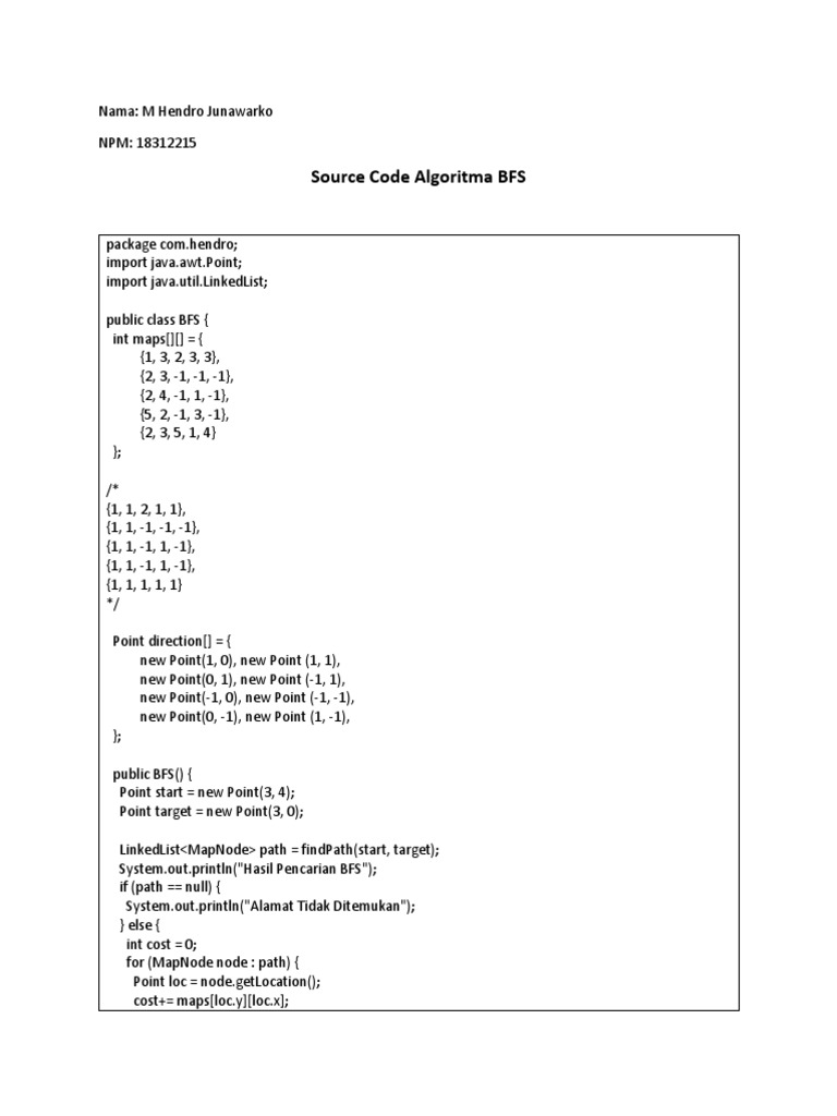 Algoritma BFS | PDF | Computer Engineering | Programming Paradigms