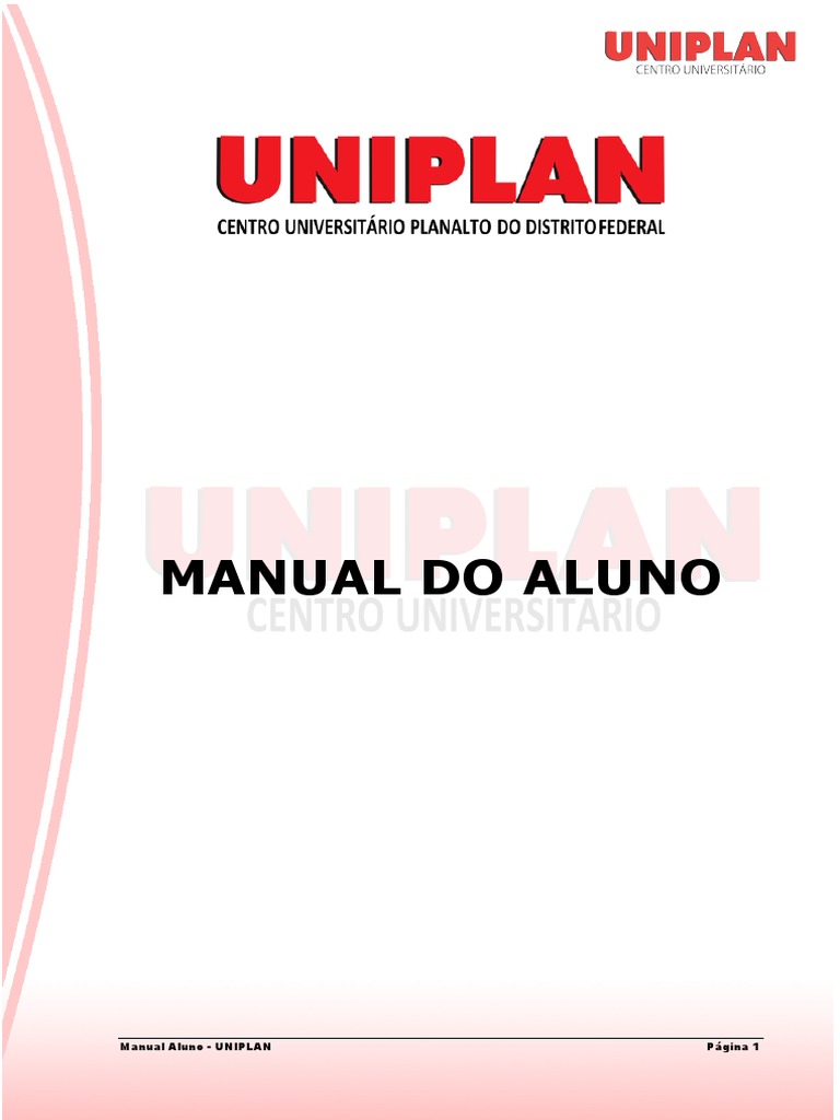 Manual Aluno Uniplan | PDF | Tecnologia educacional | Educação à distância