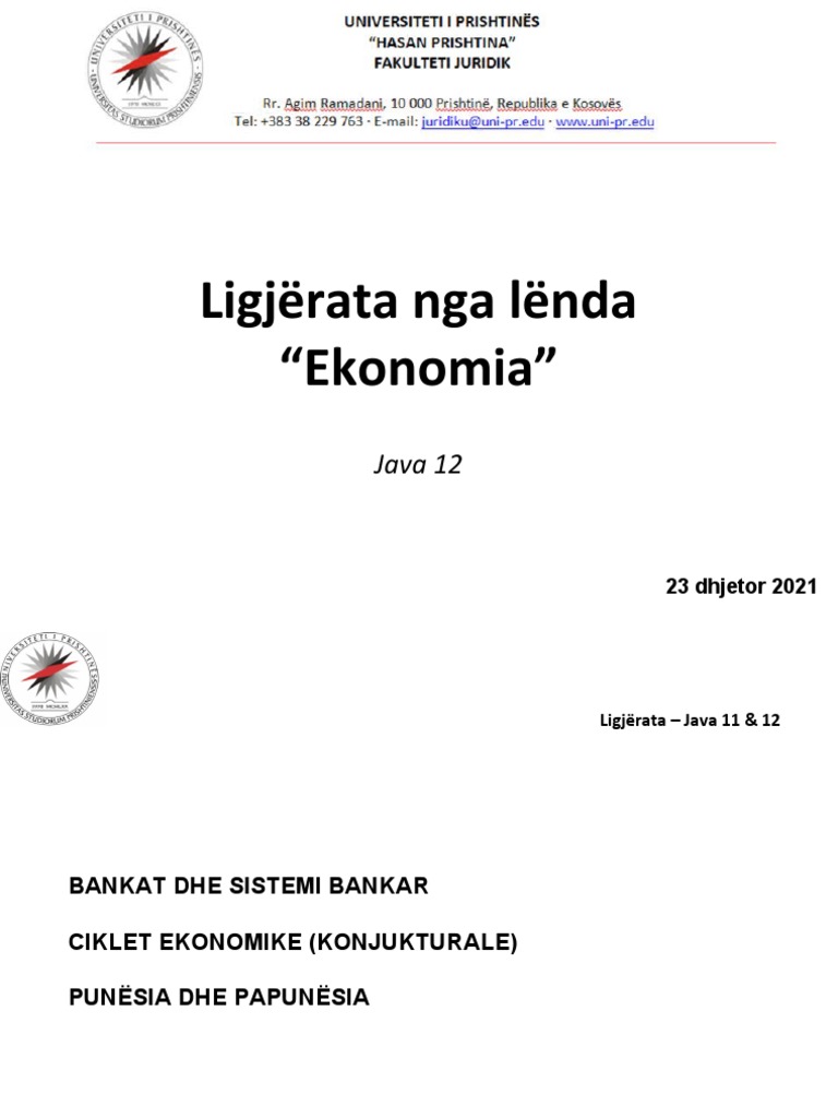 Bankat - Ligjerata 5 | PDF