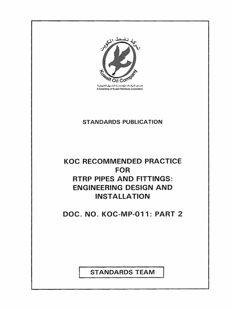 Koc-Mp-011, Part 2 | Download Free PDF | Pipe (Fluid Conveyance) | Fiberglass