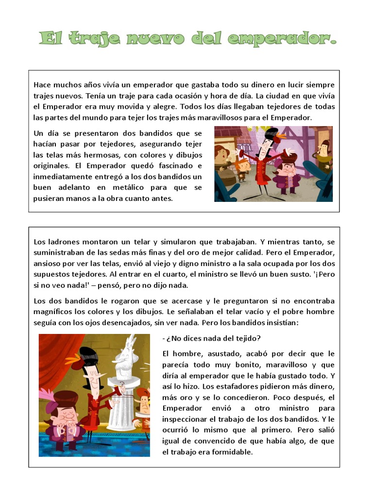 El Traje Nuevo Del Emperador 3 | PDF