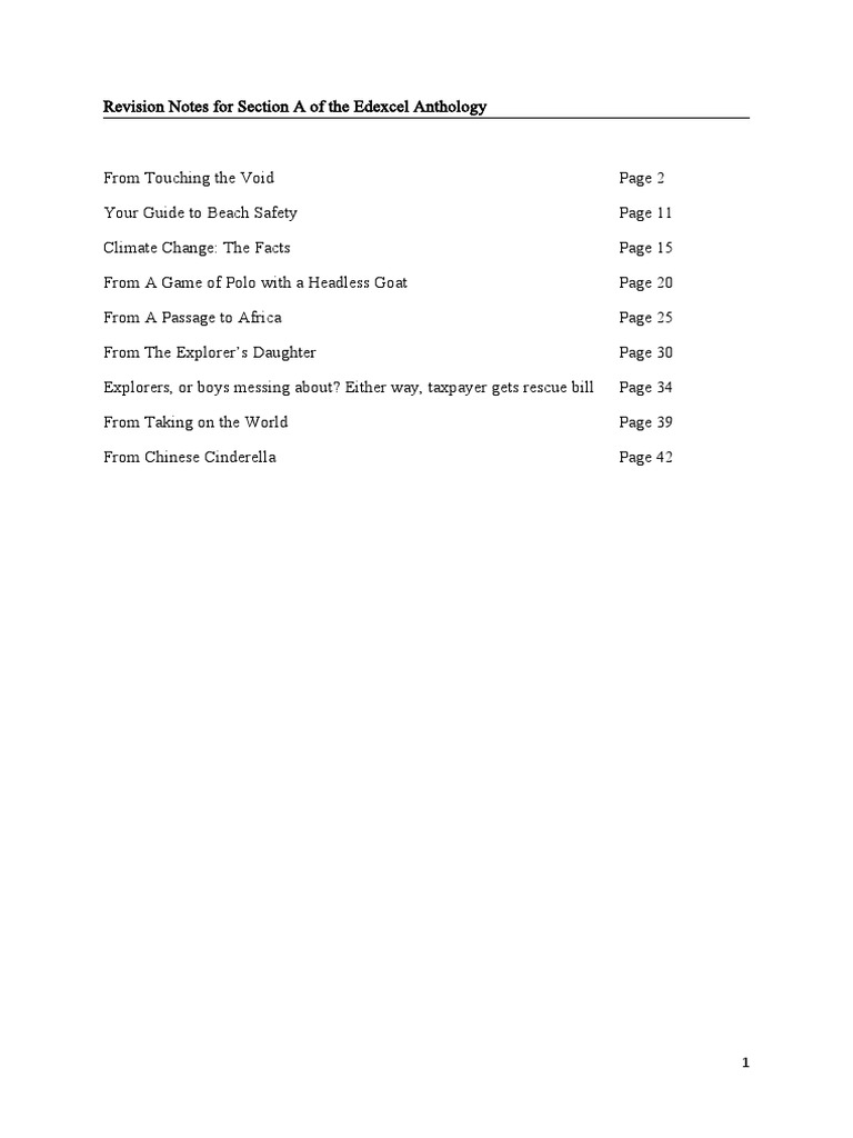 Revision Guide To IGCSE Anthology | PDF | Greenhouse Effect | Climate ...