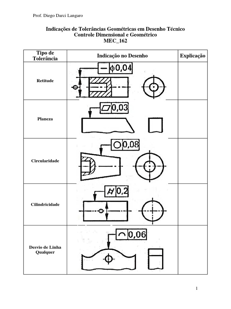 11indicacoes de Tolerancias Geometricas em Desenho Tecnico | PDF