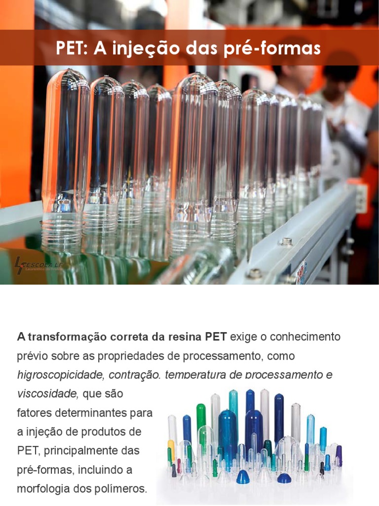 Injeção de Pré-formas de PET e Higroscopicidade | PDF | Temperatura ...