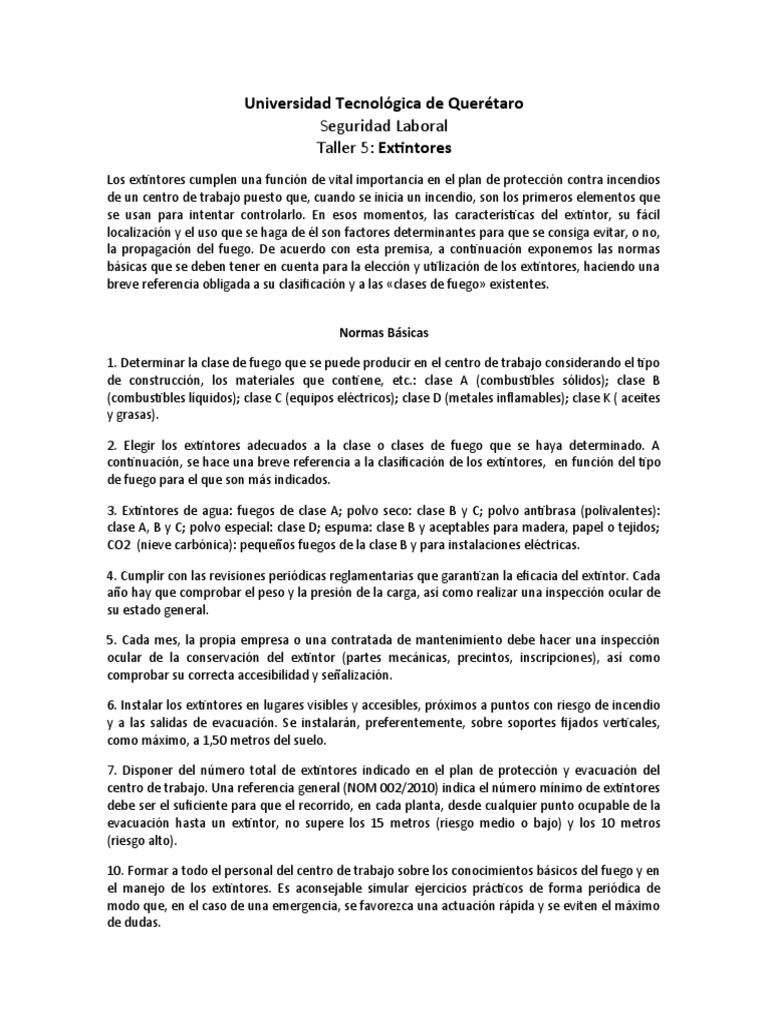 Norma Oficial Mexicana Nom 002 Stps 2010 | PDF | Agua | Combustibles