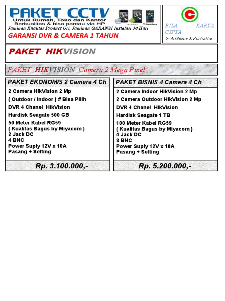 Brosur Iklan CCTV | PDF | Film Industry | Filmmaking