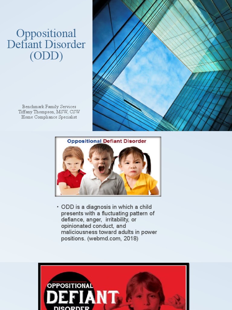 Oppositional Defiant Disorder (ODD) Presentation | PDF | Mental ...