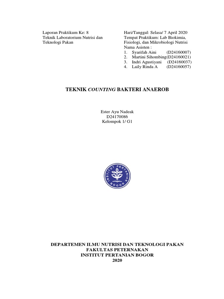 Ester Ayu Nadeak - Counting Anaerob | PDF