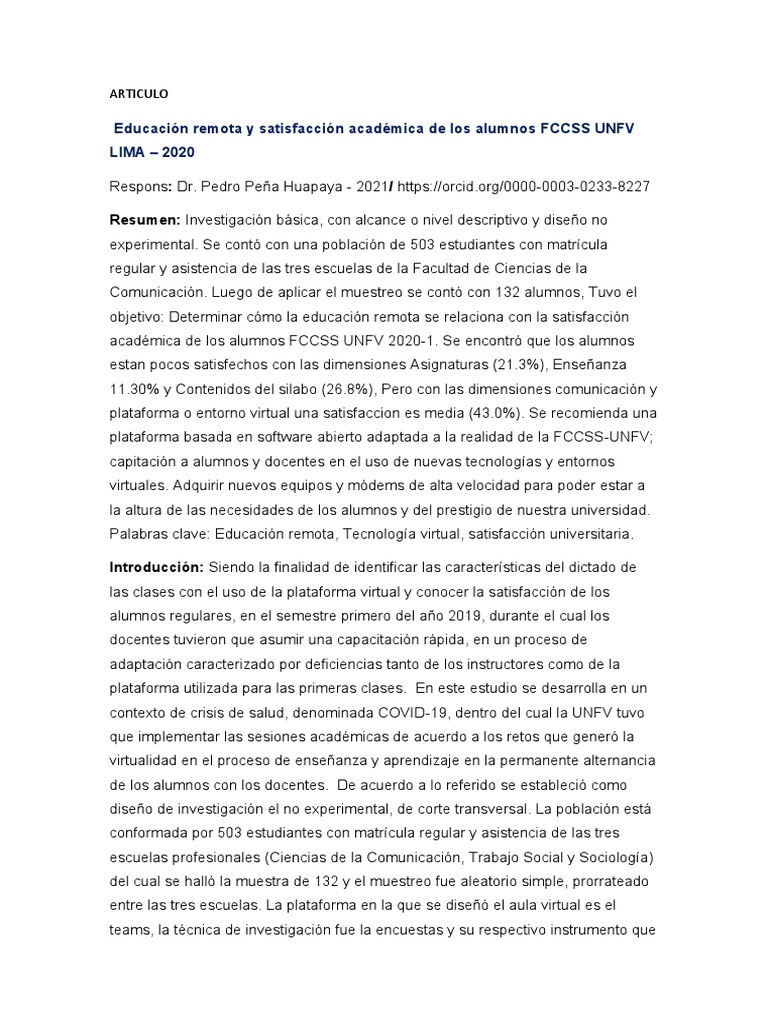 ARTICULO Revista Universidad Del Centro - Pedro Peña - Nora Camacho ...