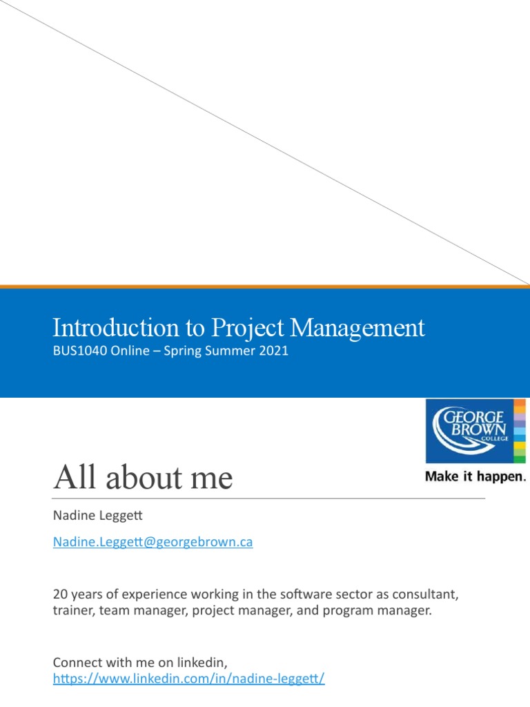 Project Management Course Overview | PDF | Project Management | Cognition