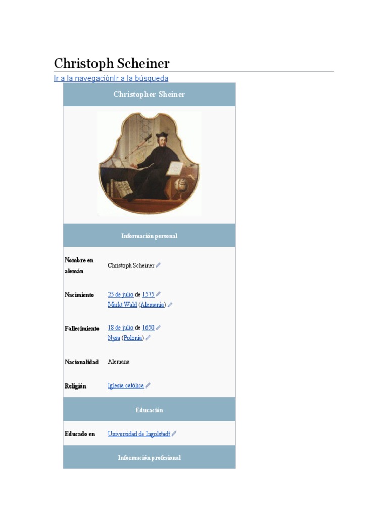 Christoph Scheiner | PDF