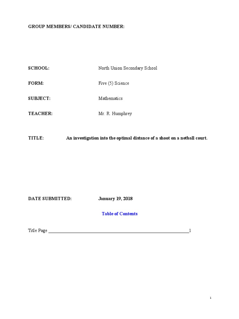 Math's SBA | PDF | Mathematics