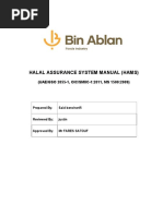 Internal Audit Checklist Halal (Quality Assurance) | PDF
