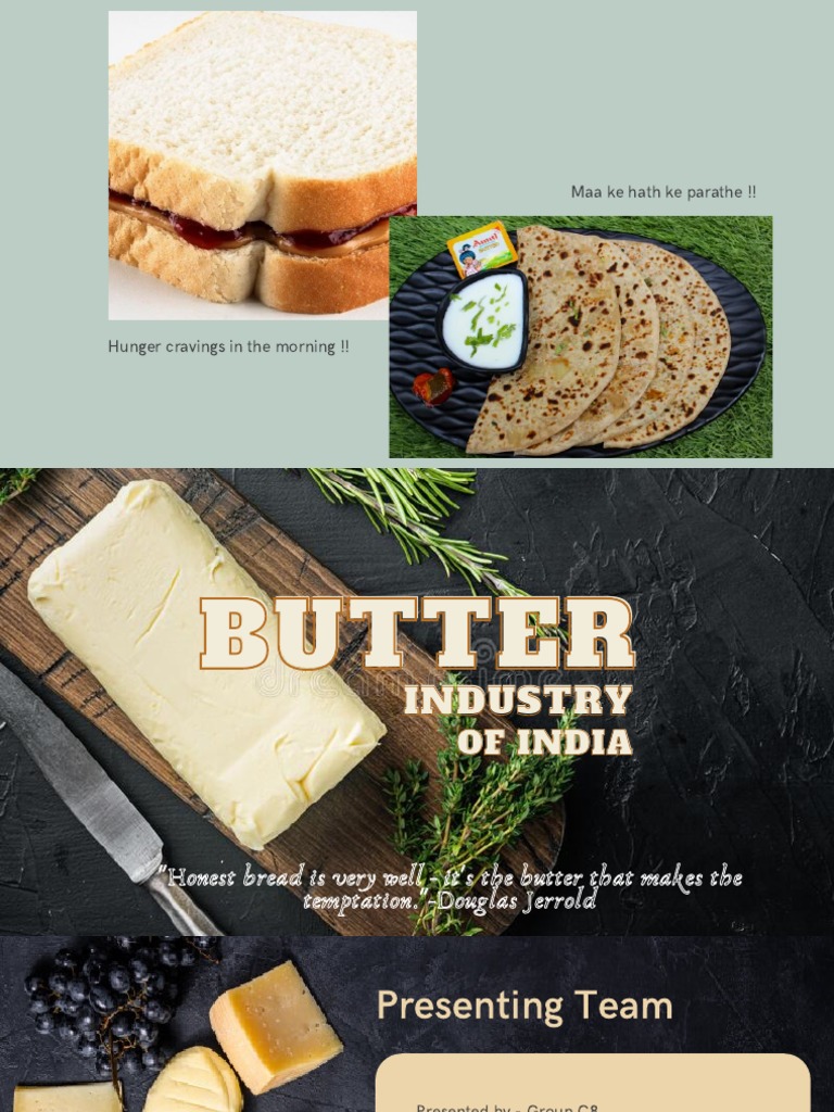 Economics Presentation On Butter Industry | PDF