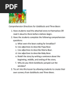 Goldilocks and The Three Bears | PDF | Goldilocks And The Three Bears