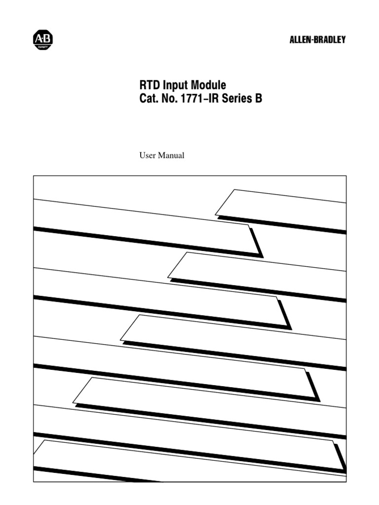 RTD Input Module Cat. No. 1771-IR Series B: User Manual | PDF ...