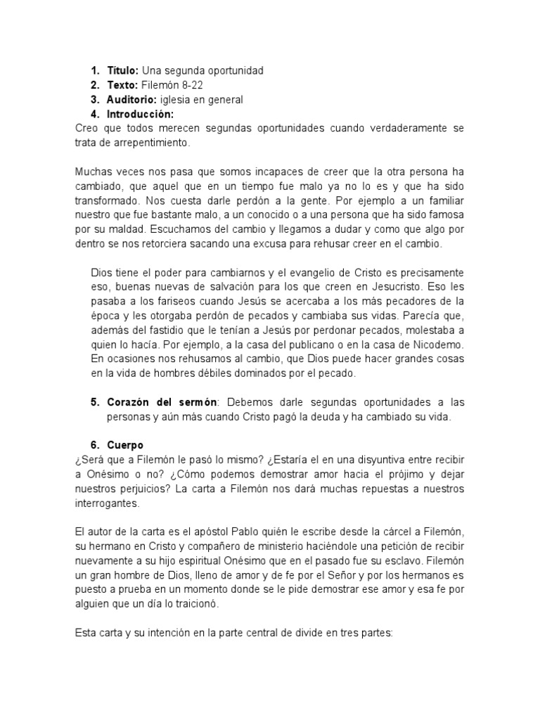 Filemon 8 22 | PDF | Jesús | Pecado