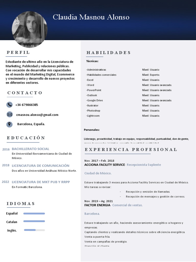 205 Curriculum Vitae Funcional | PDF | Economias | Marketing